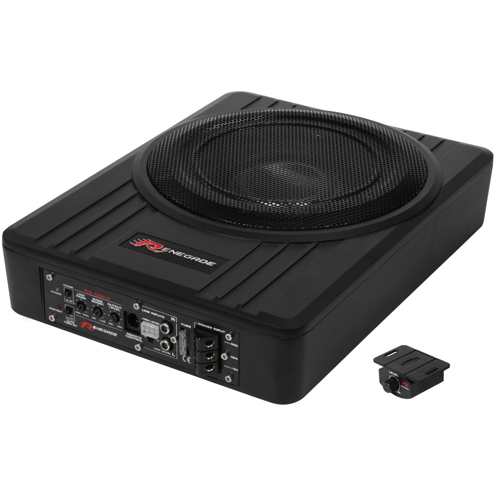 Subwoofer auto underseat activ Renegade RS 1000A - eMAG.ro