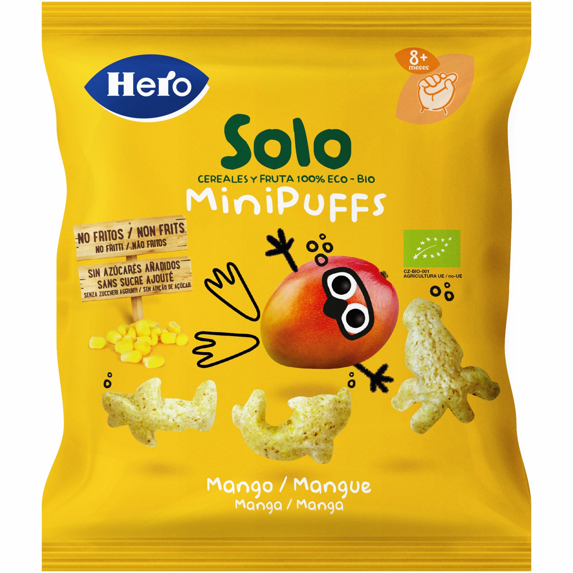 Snack Hero Solo Minipuffs - Bio Din Cereale Cu Mango, 18G, 8+ - eMAG.ro