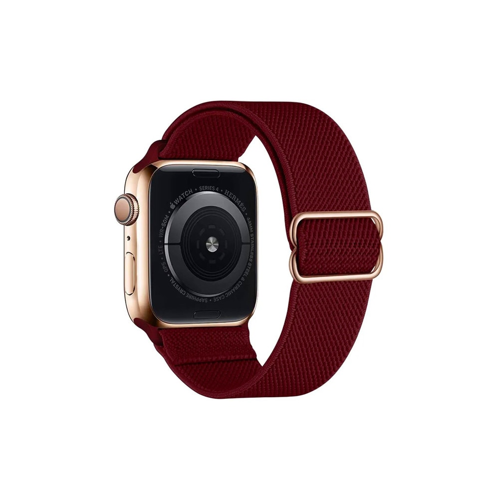 Curea Textila Ajustabila, Visiniu, pentru Apple Watch, Display 38, 40 ...