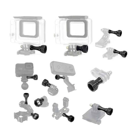 Комплект от 3 CNC алуминиеви винта за Gopro Hero Session Max Mini Gold ...