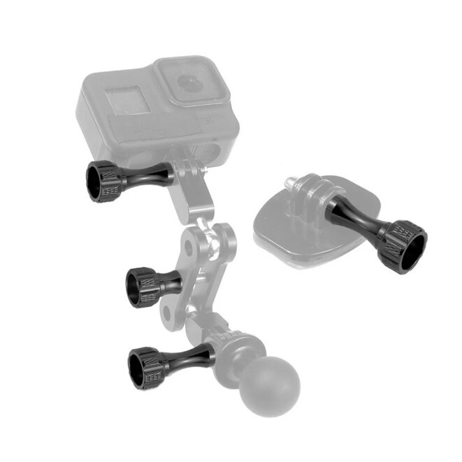 Комплект от 3 CNC алуминиеви винта за екшън видеокамери Gopro Hero ...