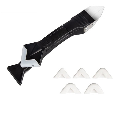 Racleta indepartare adeziv, Metal, Negru - eMAG.ro