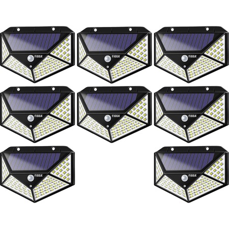 Set 8 lampi solare exterior FiGGA® de gradina, puternice, cu senzor de ...