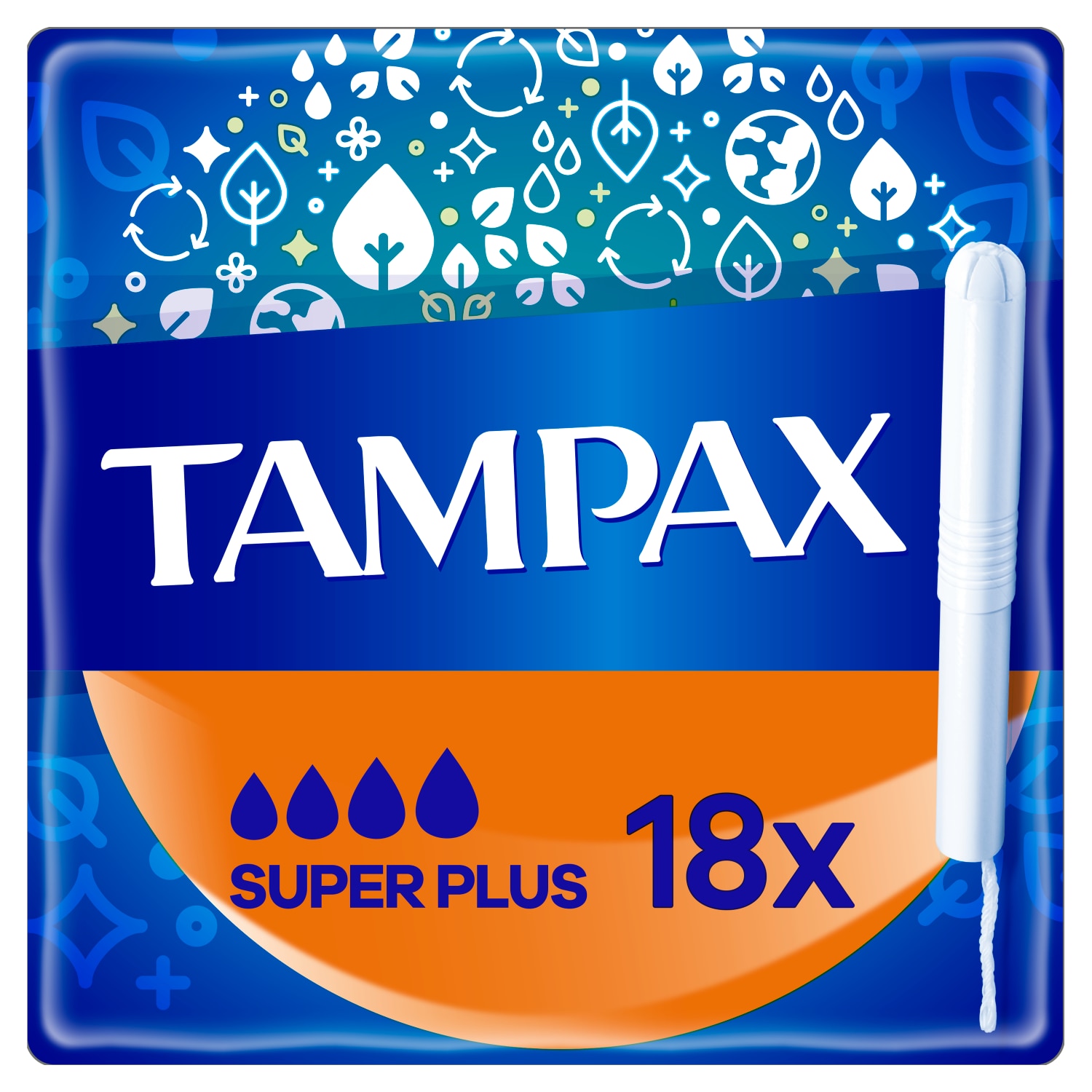 Тампони Tampax Super Plus, Апликатор, 18 броя - eMAG.bg