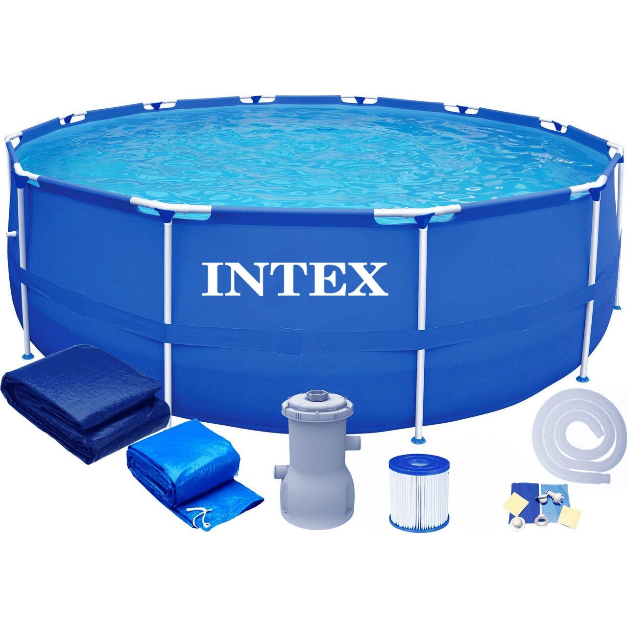 Intex fémvázas medence, 305×76 cm, 4500 literes, minden tartozékkal ...