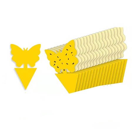 Set 18 capcane lipicioase pentru insecte, Carton\Hartie, Galben, 13x8 ...