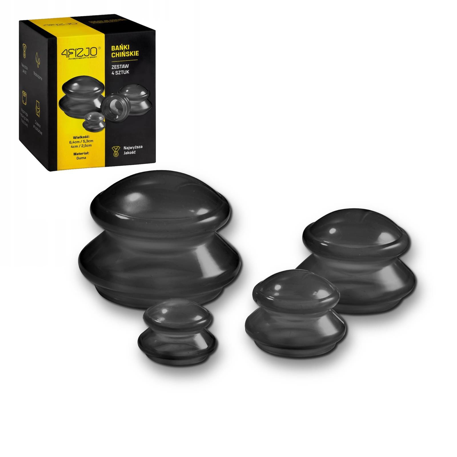 Set 4 Ventuze de Masaj din Silicon in 4 Dimensiuni Diferente pentru ...