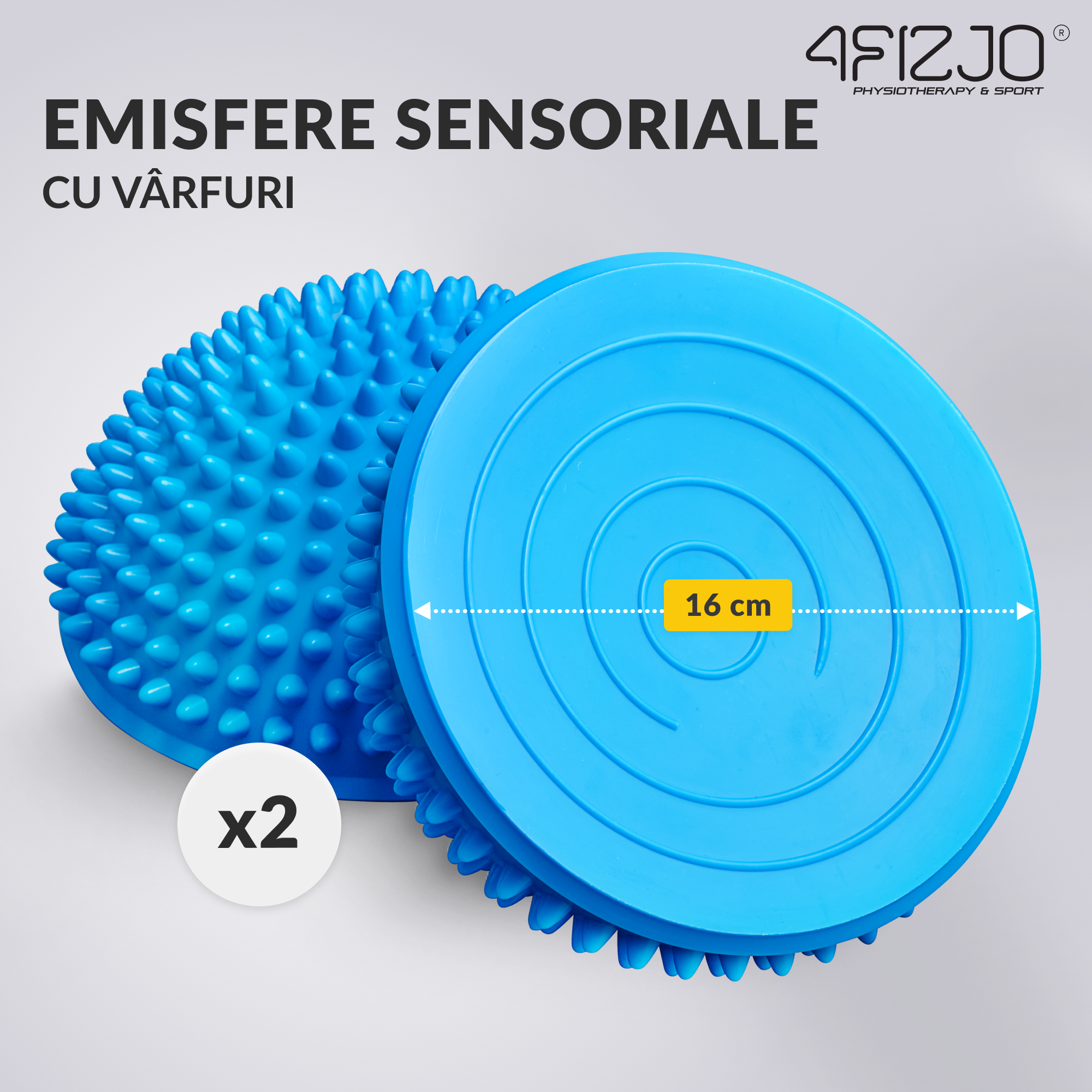 Emisfera senzoriala set 2 bucati, 4FIZJO, diametru 16 cm, PVC ...