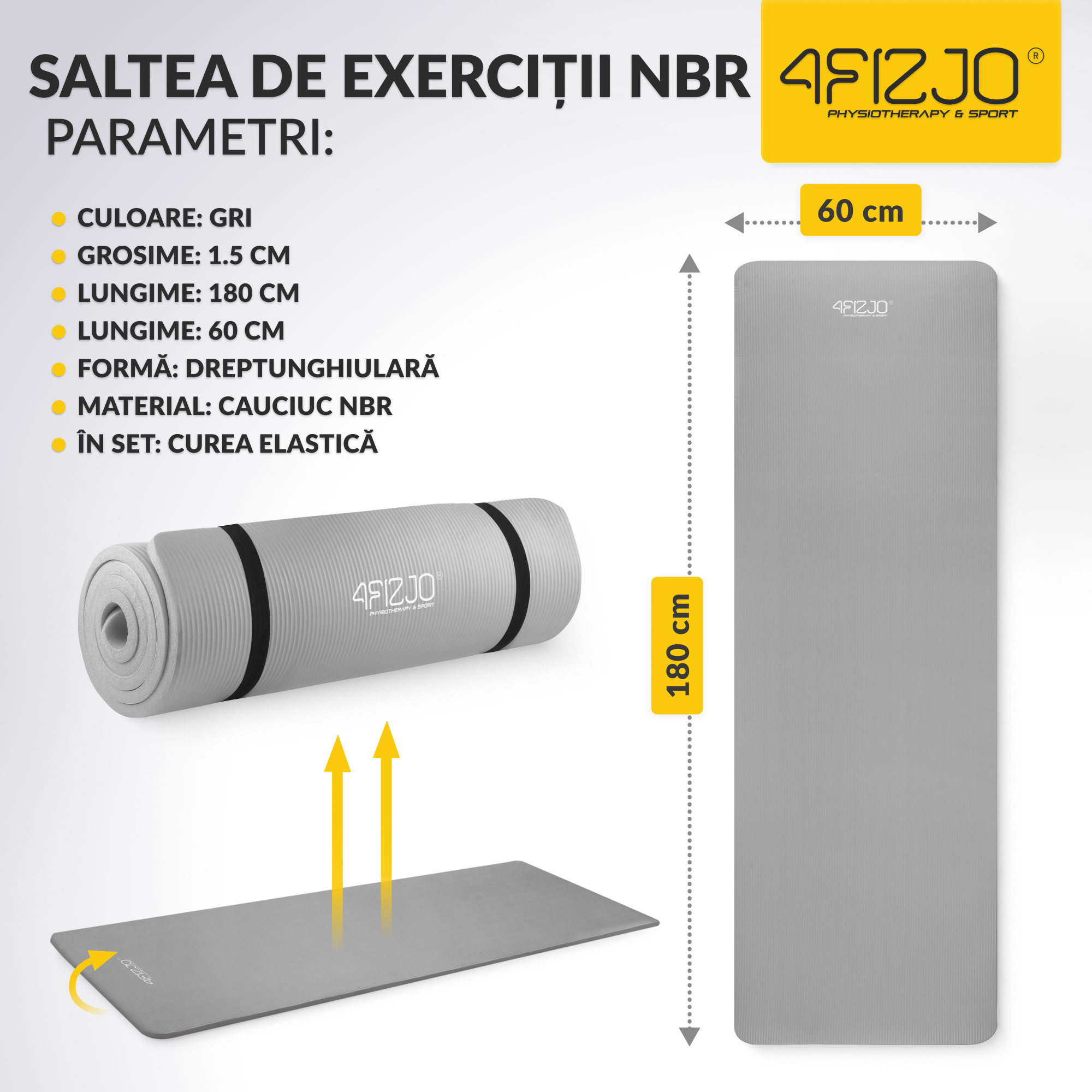 Saltea pentru antrenament, Pentru Yoga, Spuma, Fitness Si Exercitii ...