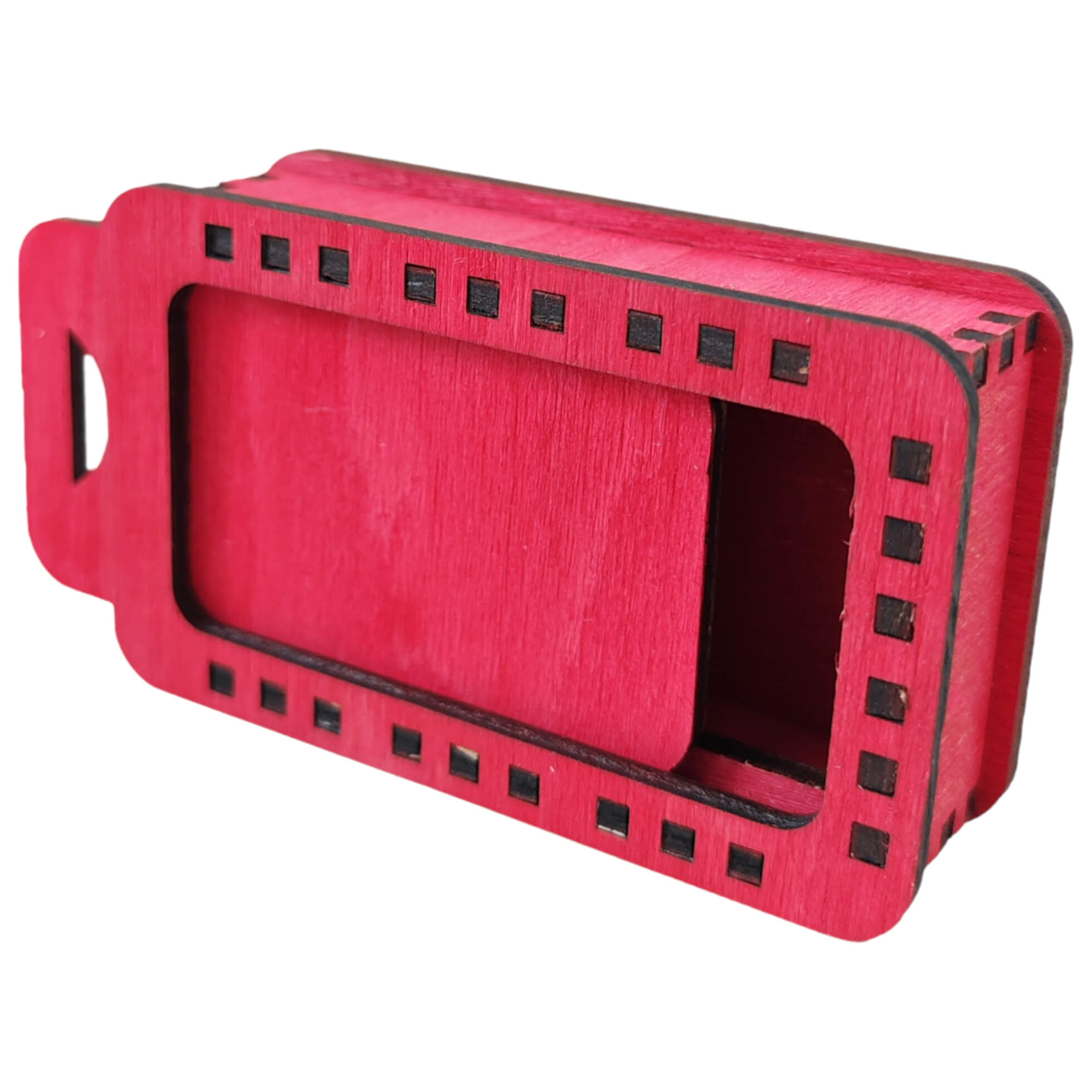 Cutie mica din lemn pentru stick USB, Rosu - eMAG.ro