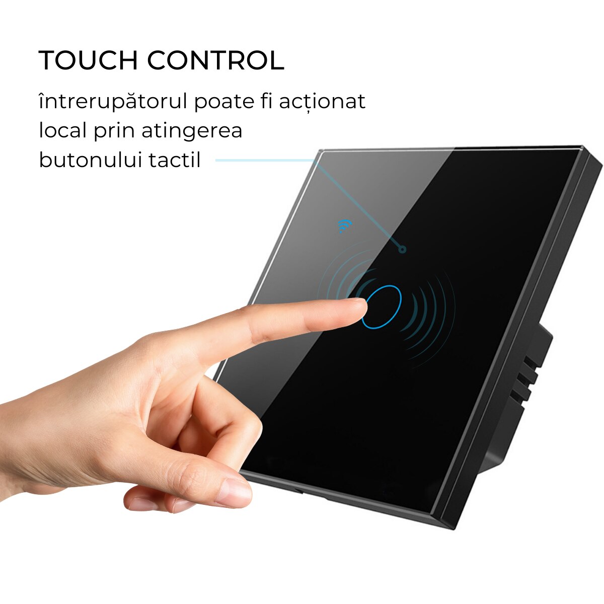 Intrerupator inteligent cu touch, Wi-Fi, Bluetooth, Control vocal ...