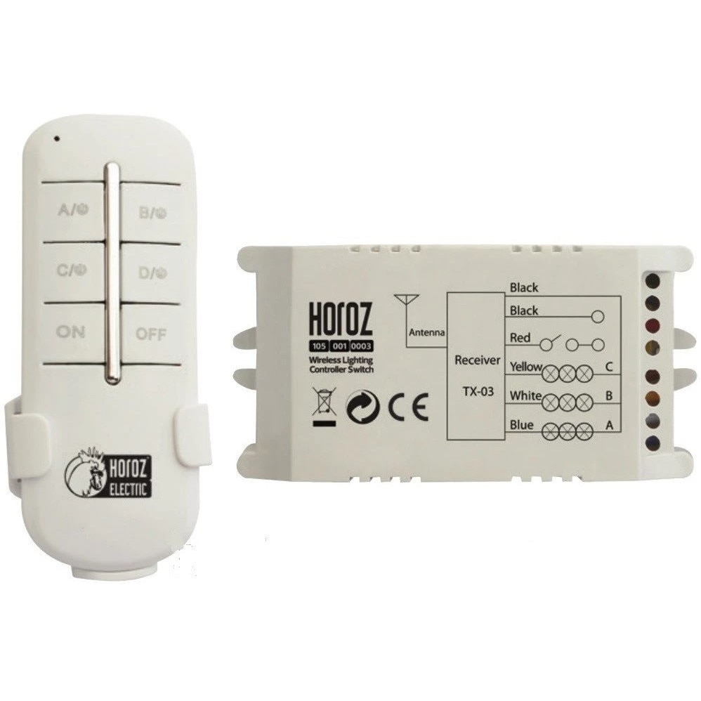 Intrerupator cu telecomanda Controller-3, 3X1000W, distanta operare 30 ...