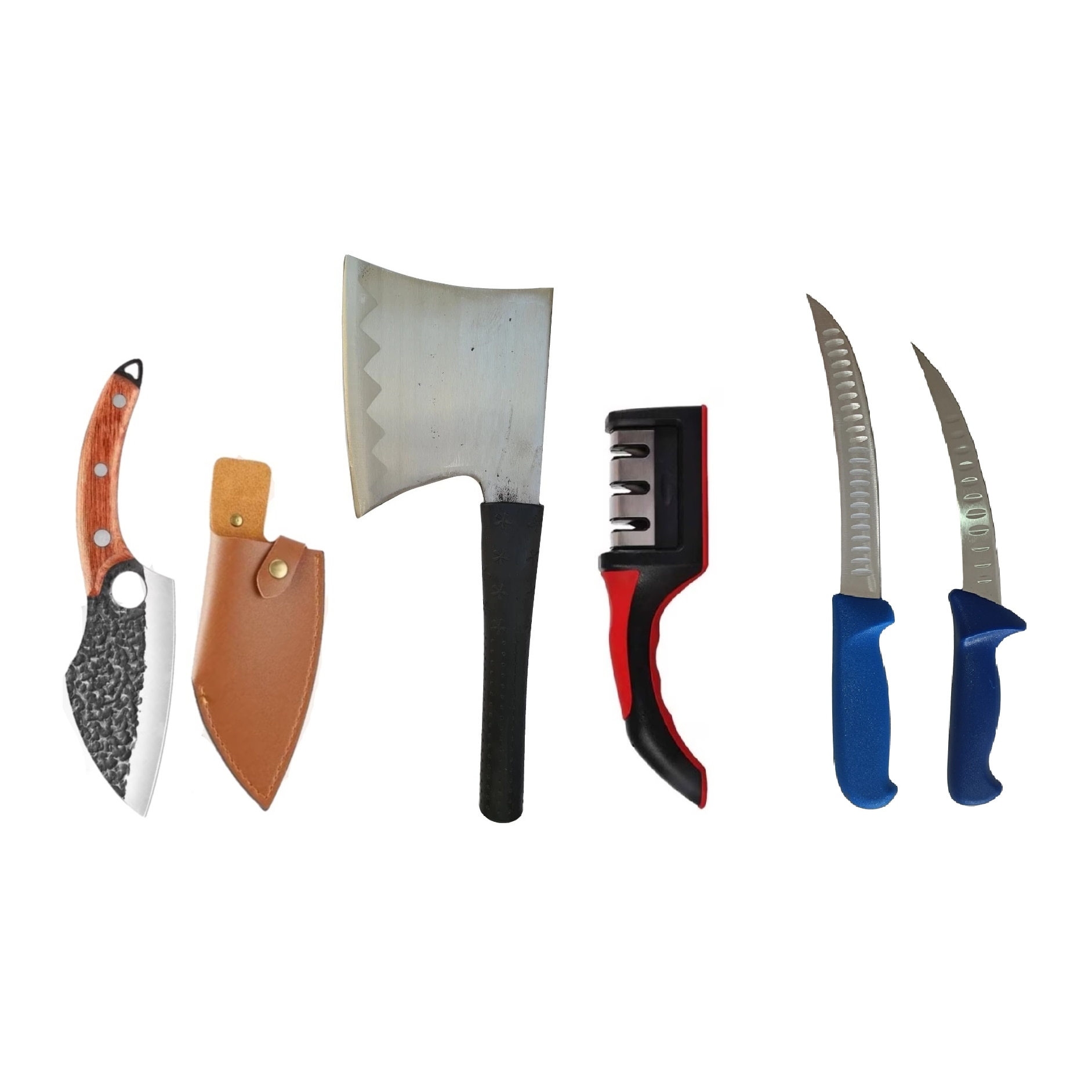 Set profesional 2 cutite pentru macelarie, 1 Cutit transat, 1 Cutit ...