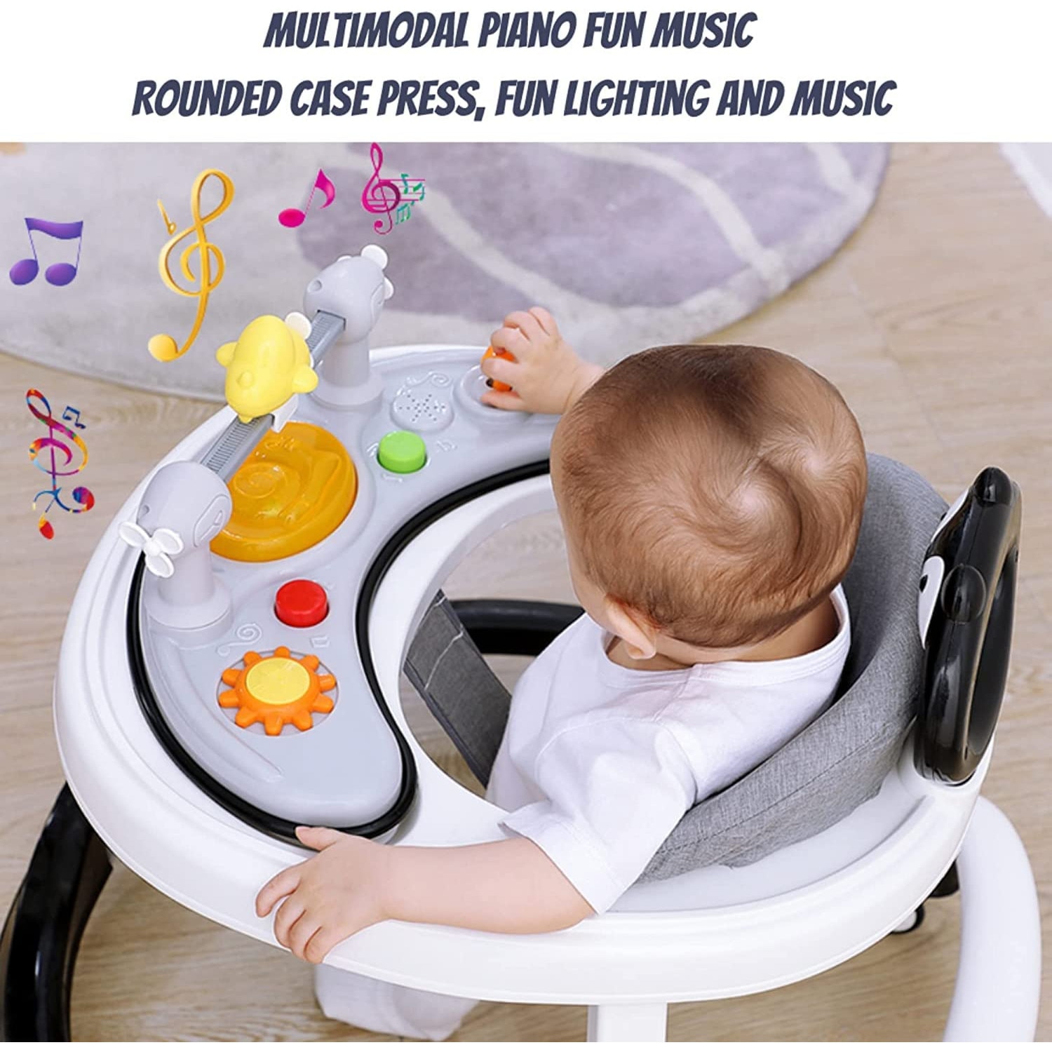 Проходилка за бебета Walalla, Мултифункционална, 6-18 месеца, Сив - eMAG.bg