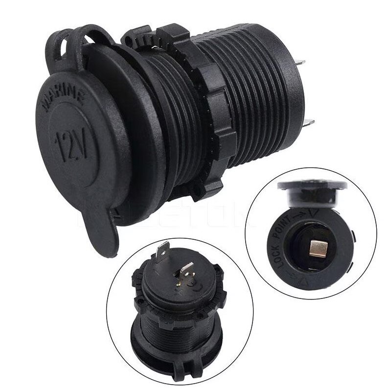 Priza auto incorporabila 12V 20A rezistenta la apa si ermetica - eMAG.ro