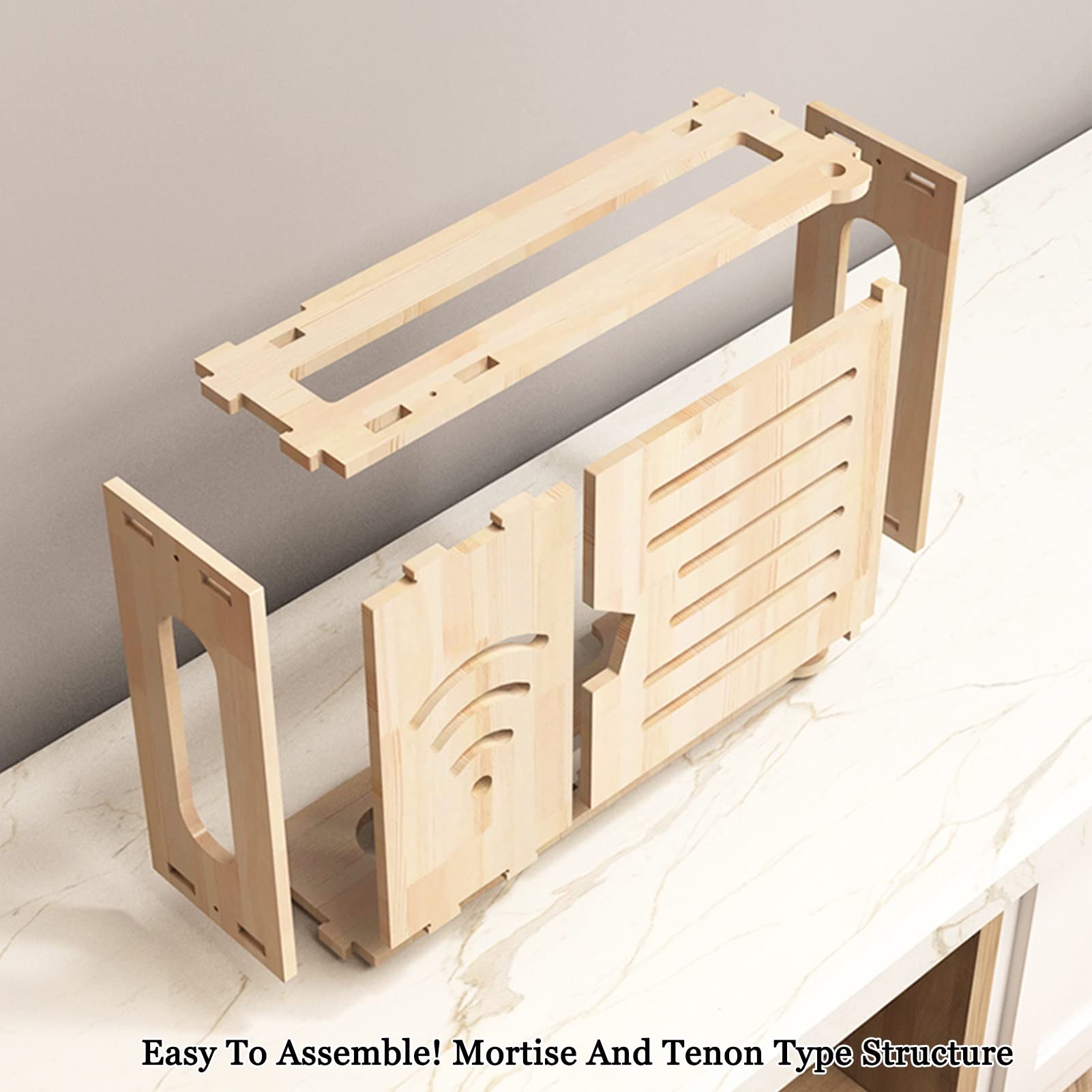 Raft Suport Router Wireless DIGZ™ pentru mascare fire si echipament WI ...