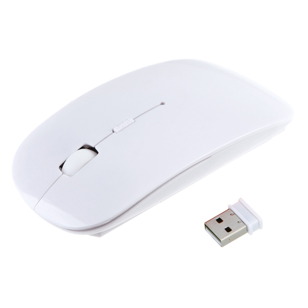 Mouse Wireless Silentios, Ergonomic, Office, Alb - eMAG.ro