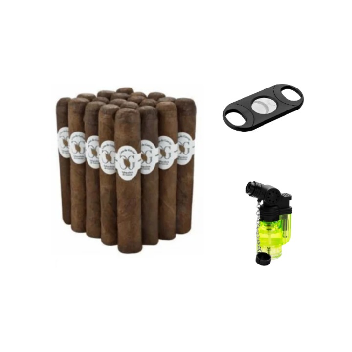 Set 20 Trabucuri Casa de Garcia, Bricheta pentru trabuc cu arzator ...