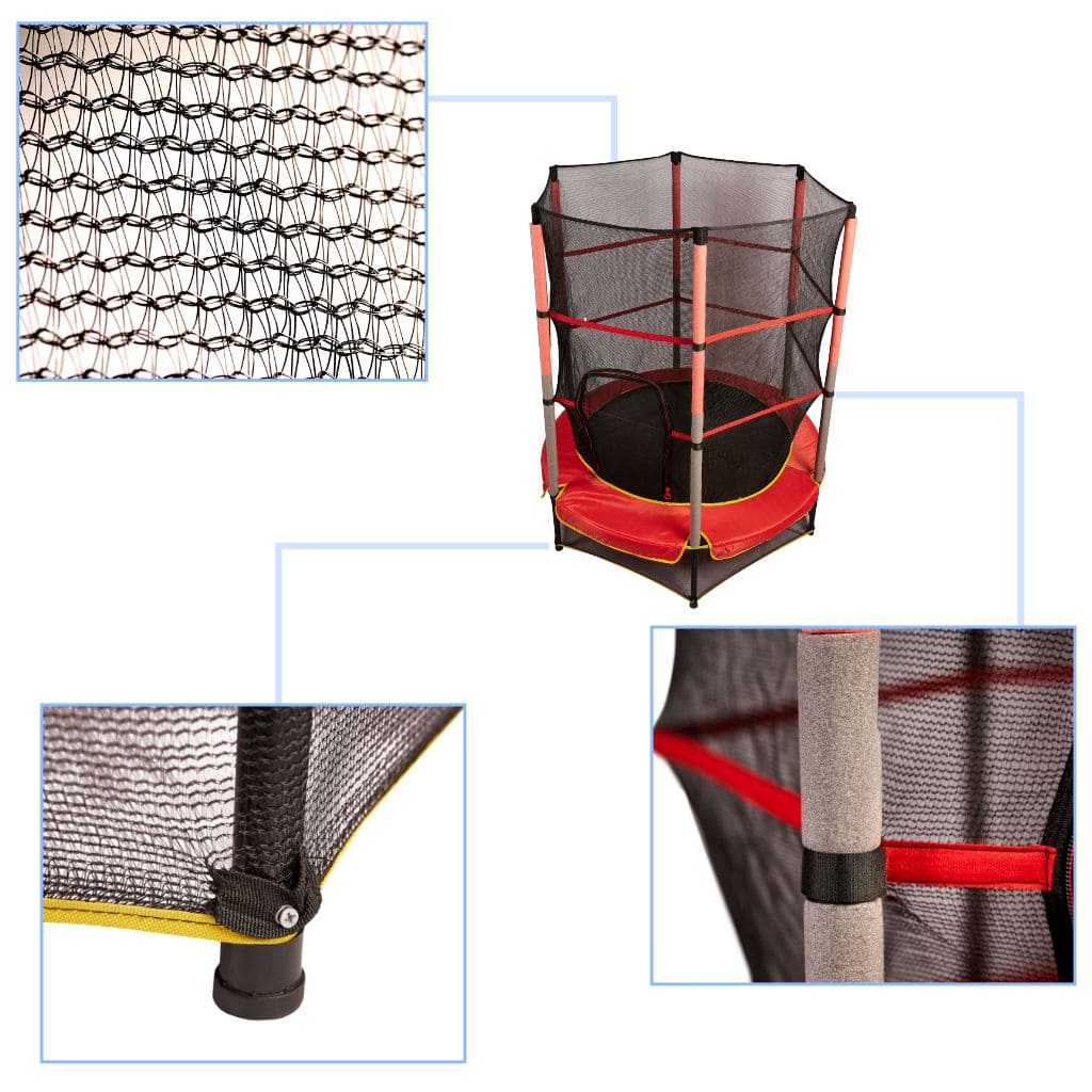 Trambulina de gradina pentru copii, 165x160 cm, plasa interioara cu ...