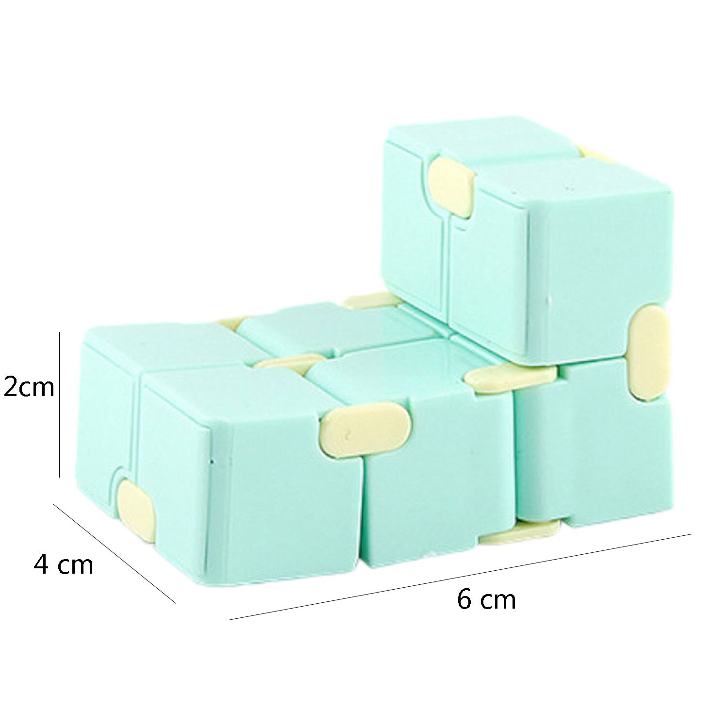 Cub antistres, Infinity Magic Cub, Fidget Toy, Tzachebot®, Verde, 4x4x4 ...