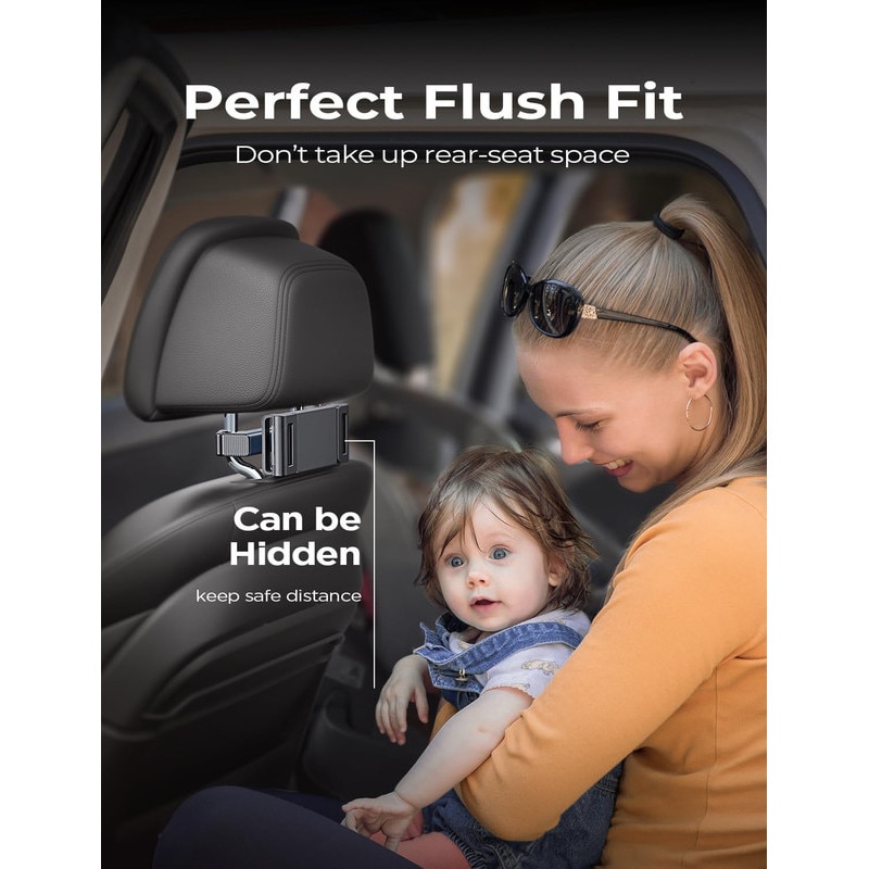 Suport tableta pentru tetiera pentru masina, Jeswo, Negru - eMAG.ro