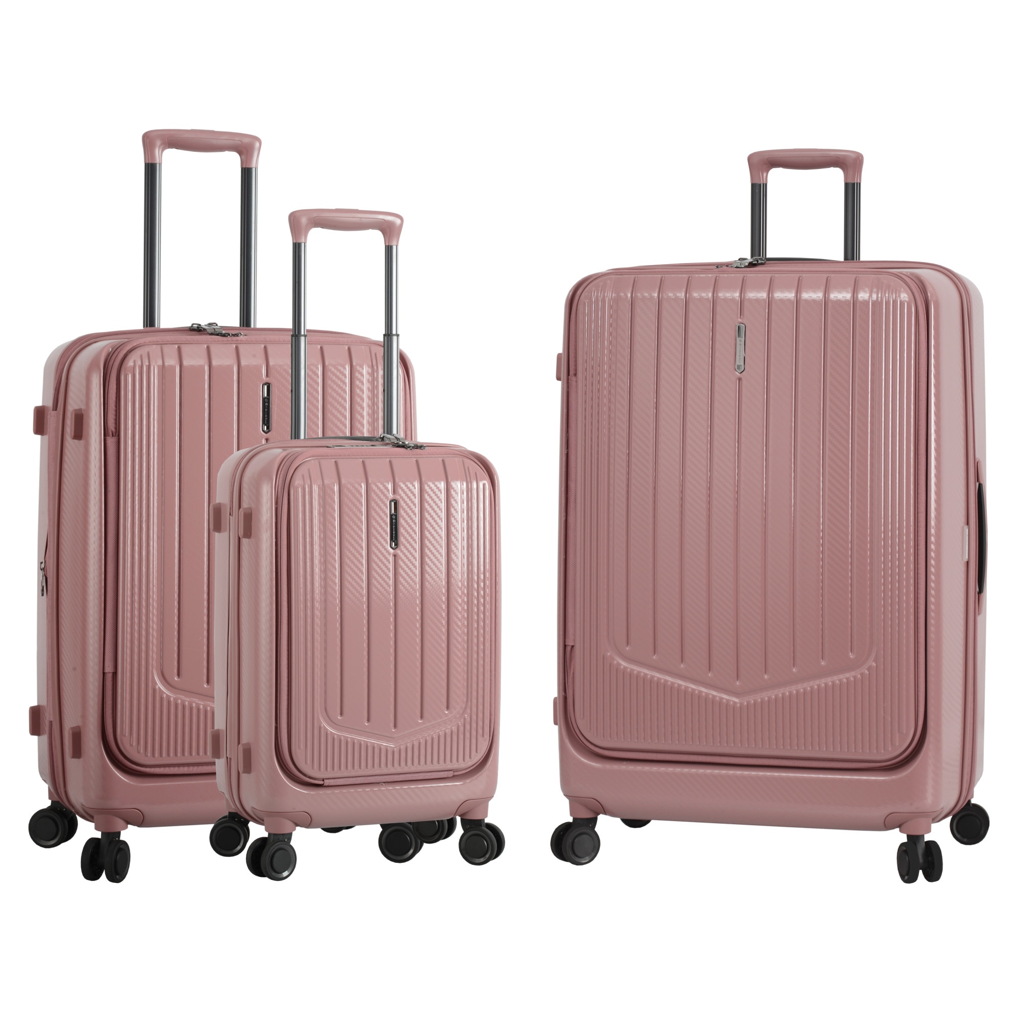 Set Trolere Snowball SW31403, Policarbonat, 4 Roti Duble, Cifru TSA, 3 ...