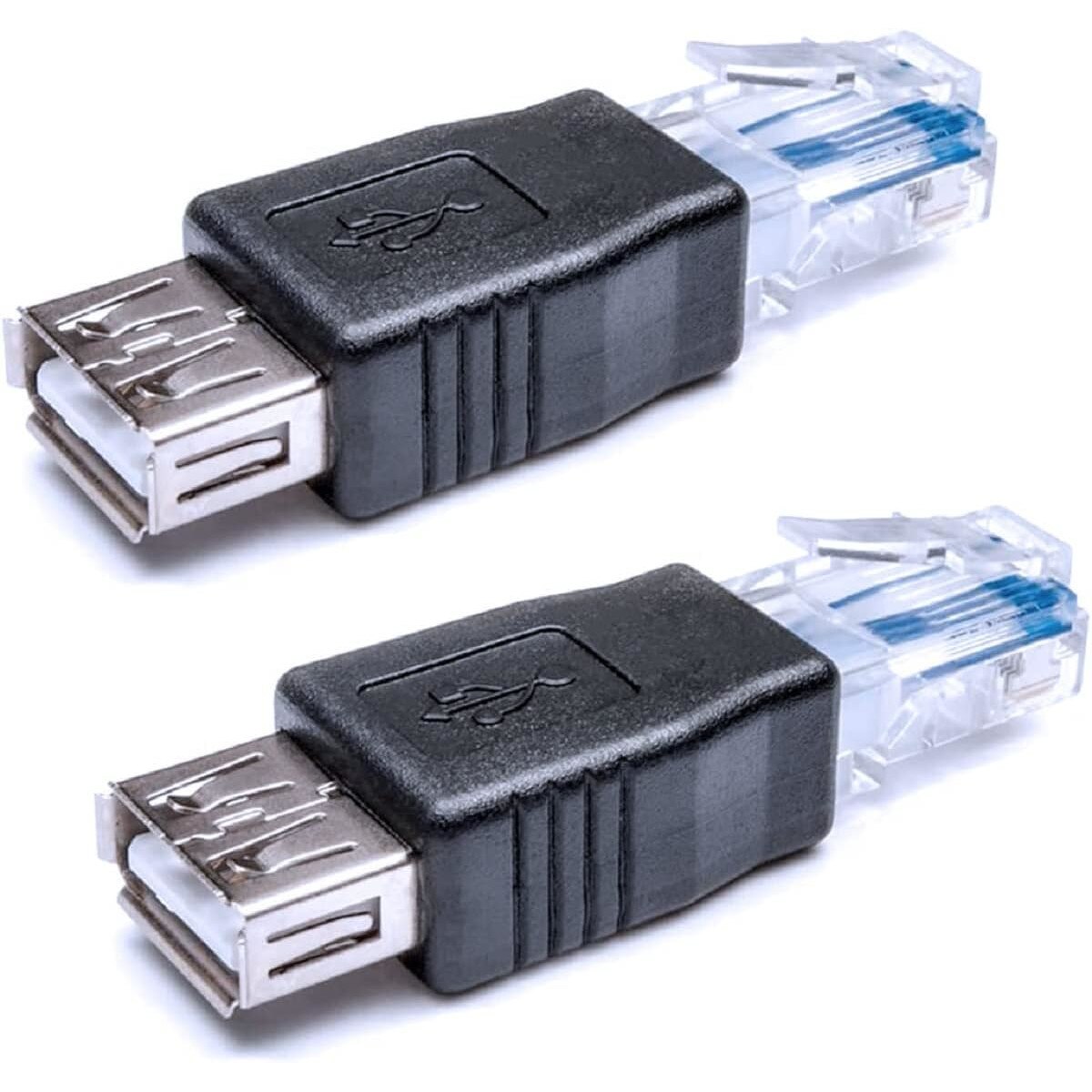 Комплект от 2 конвертора, Ethernet/USB, черен - eMAG.bg
