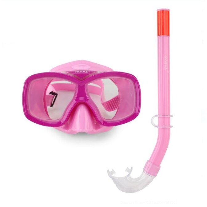 Set Masca si Tub Inot pentru Copii, Roz Fucsia - eMAG.ro