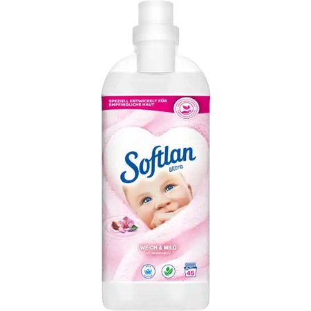 Balsam de rufe, Weich & Mild, Softlan, parfum Lapte de migdale, 45 ...