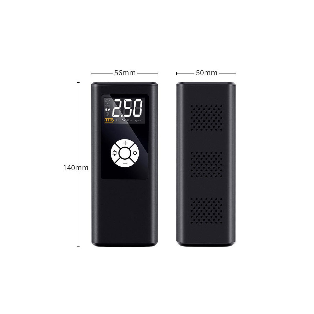 Mini compresor auto, portabil, digital, Roll Fast, 150 PSI, 40 L/min ...