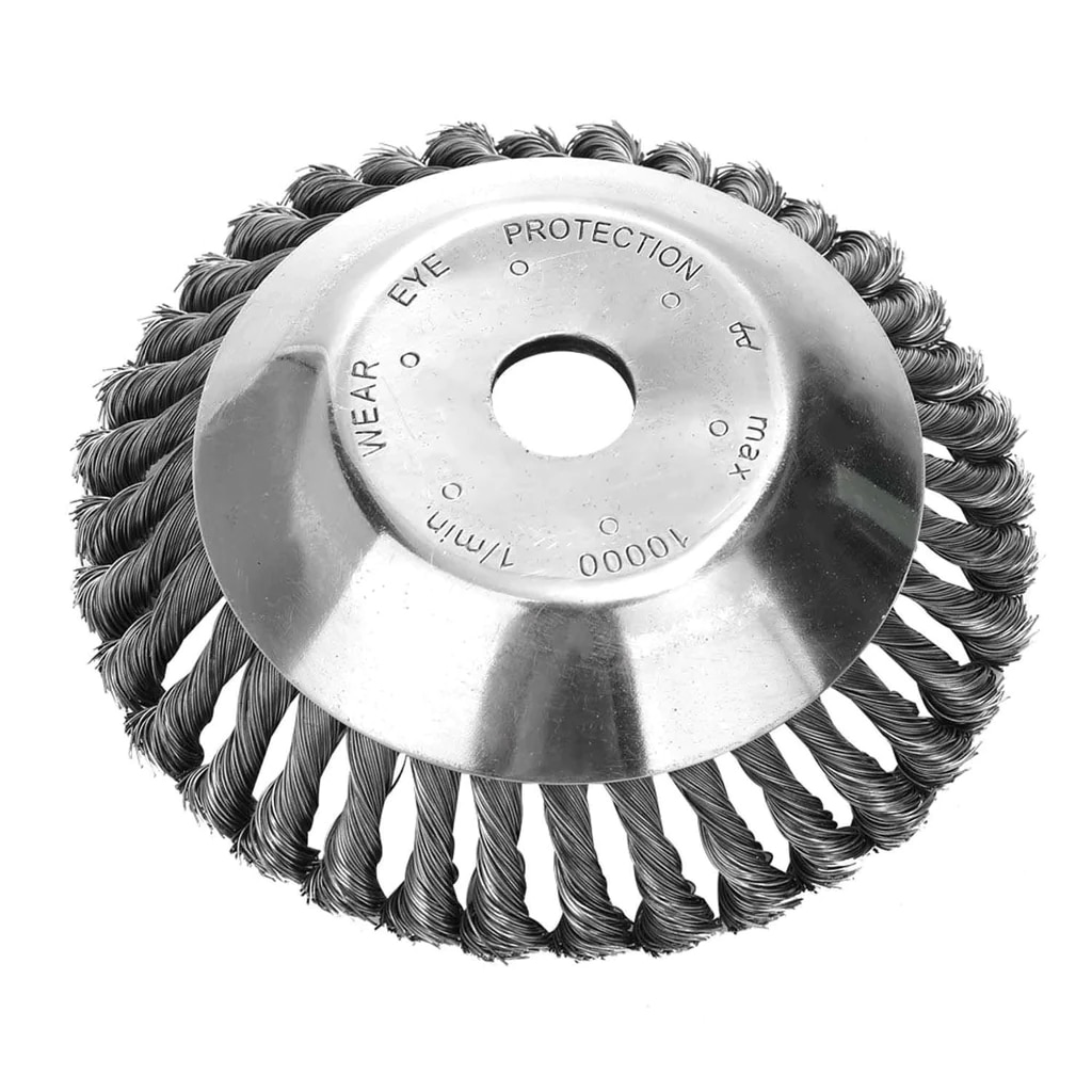 Disc perie de sarma pentru motocoasa, diametru 150 mm/6", ideala pentru ...