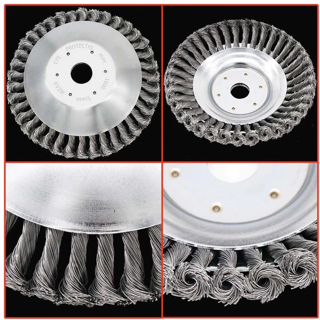 Disc perie de sarma pentru motocoasa, diametru 150 mm/6", ideala pentru ...