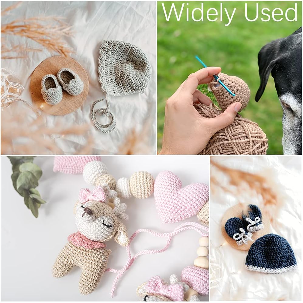 Kit de crosetat 119 bucati cu carcasa, Jeswo, Multicolor - eMAG.ro