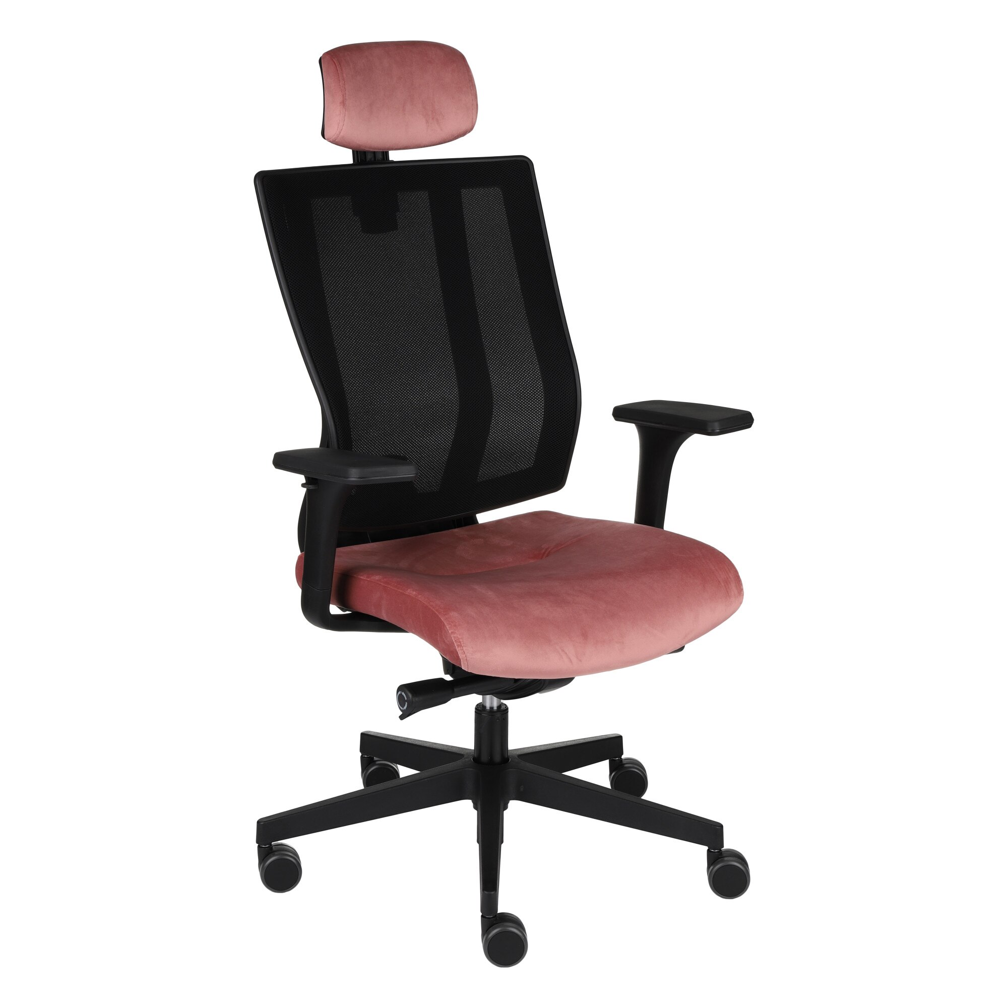 Scaun de birou, Grospol, MaxPro BS HD cu tetiera, Baza Black, Cotiere ...