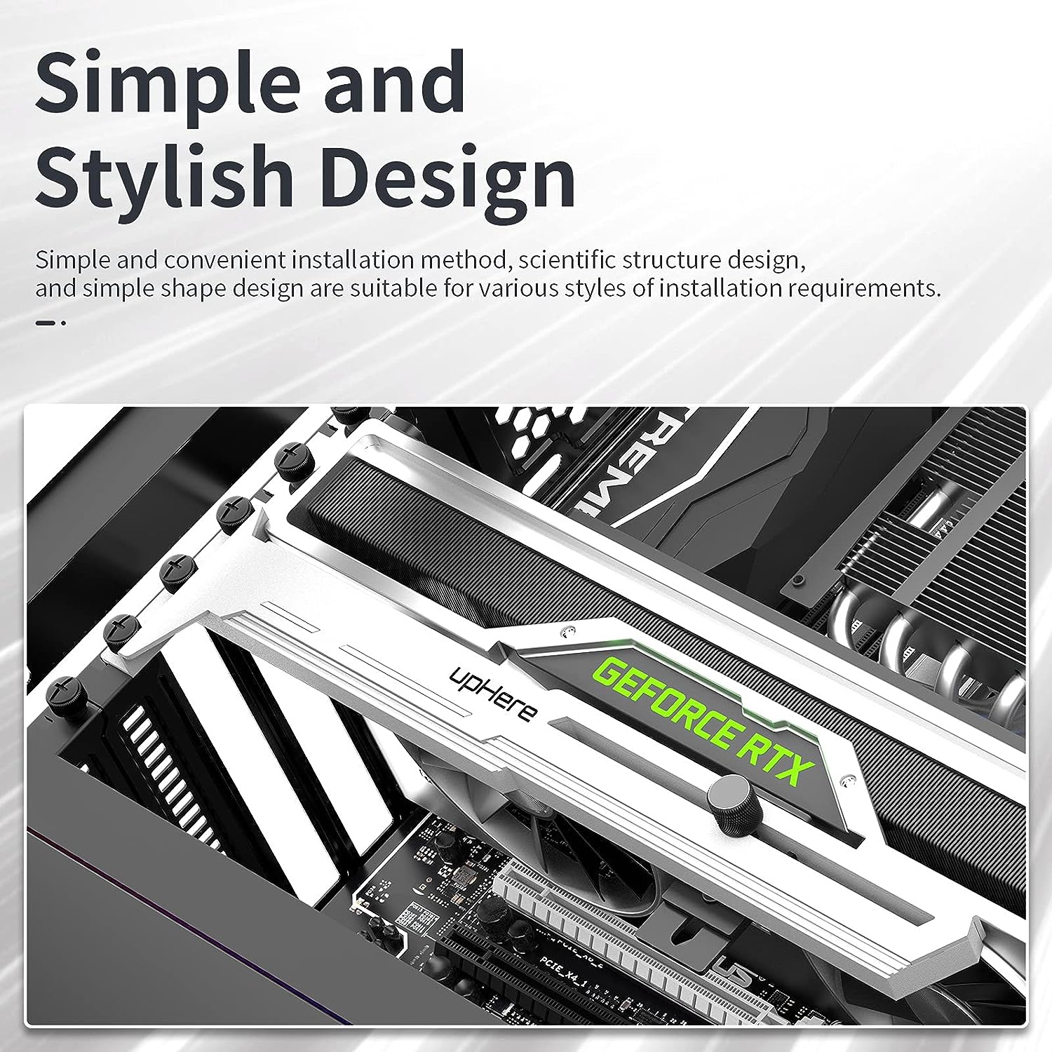 Suport Placa Video, JENUOS®, Alb; - eMAG.ro