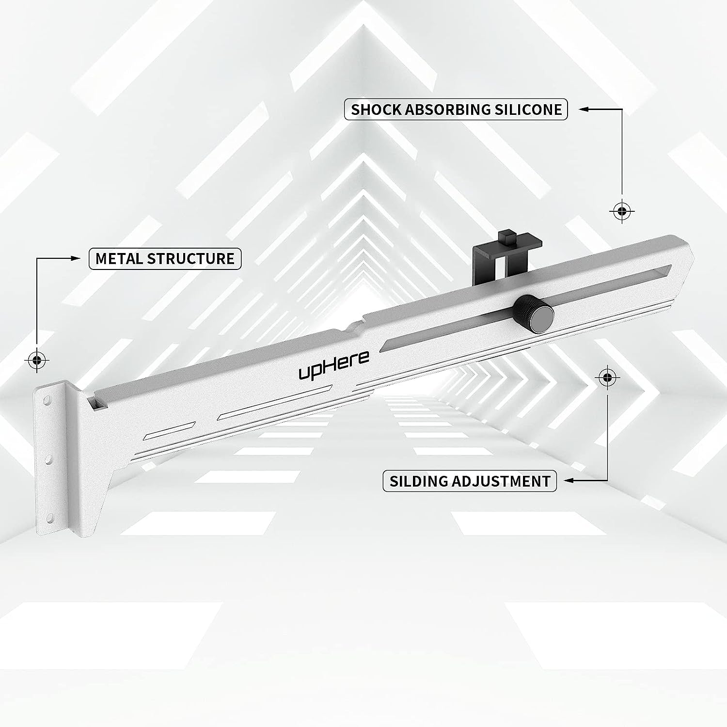 Suport Stand Placa Video, JENUOS®, Reglabil Bidirectional, Alb - eMAG.ro