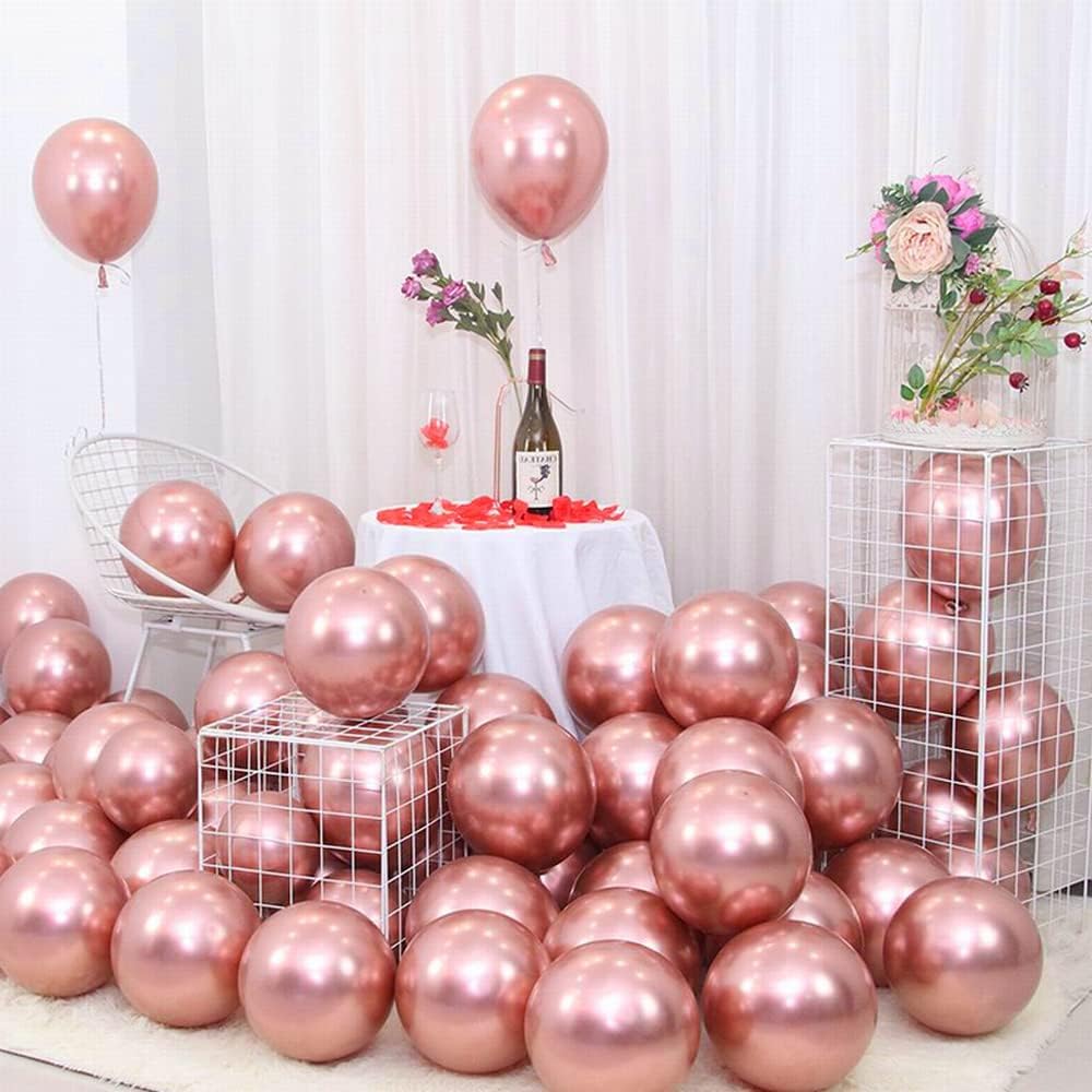 Set de baloane roz aurii pentru petreceri, zile de nastere, nunti ...