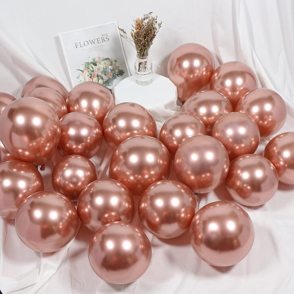 Set de baloane roz aurii pentru petreceri, zile de nastere, nunti ...