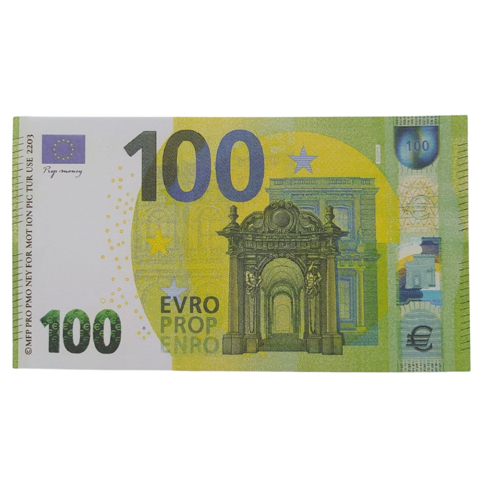 Комплект Сувенирни пари Банкноти от 100 евро, 100 бр - eMAG.bg