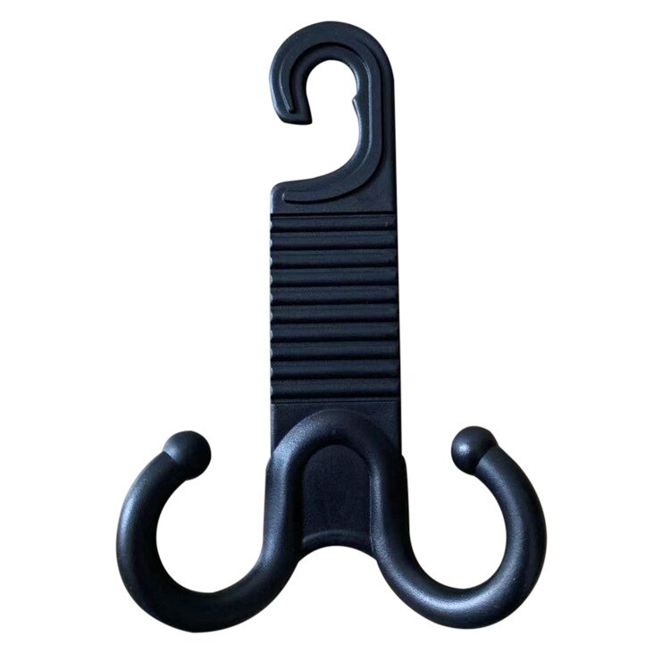 Set de 2 carlige duble pentru scaun auto, Plastic, 140x90MM, Negru ...
