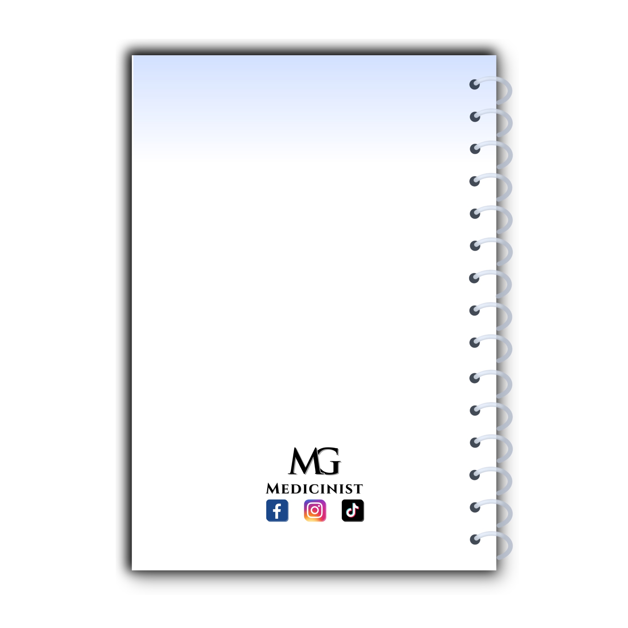 Notebook A5, MG Medicinist, Vellum Sheets, Blue Medicine, 80 oldal ...