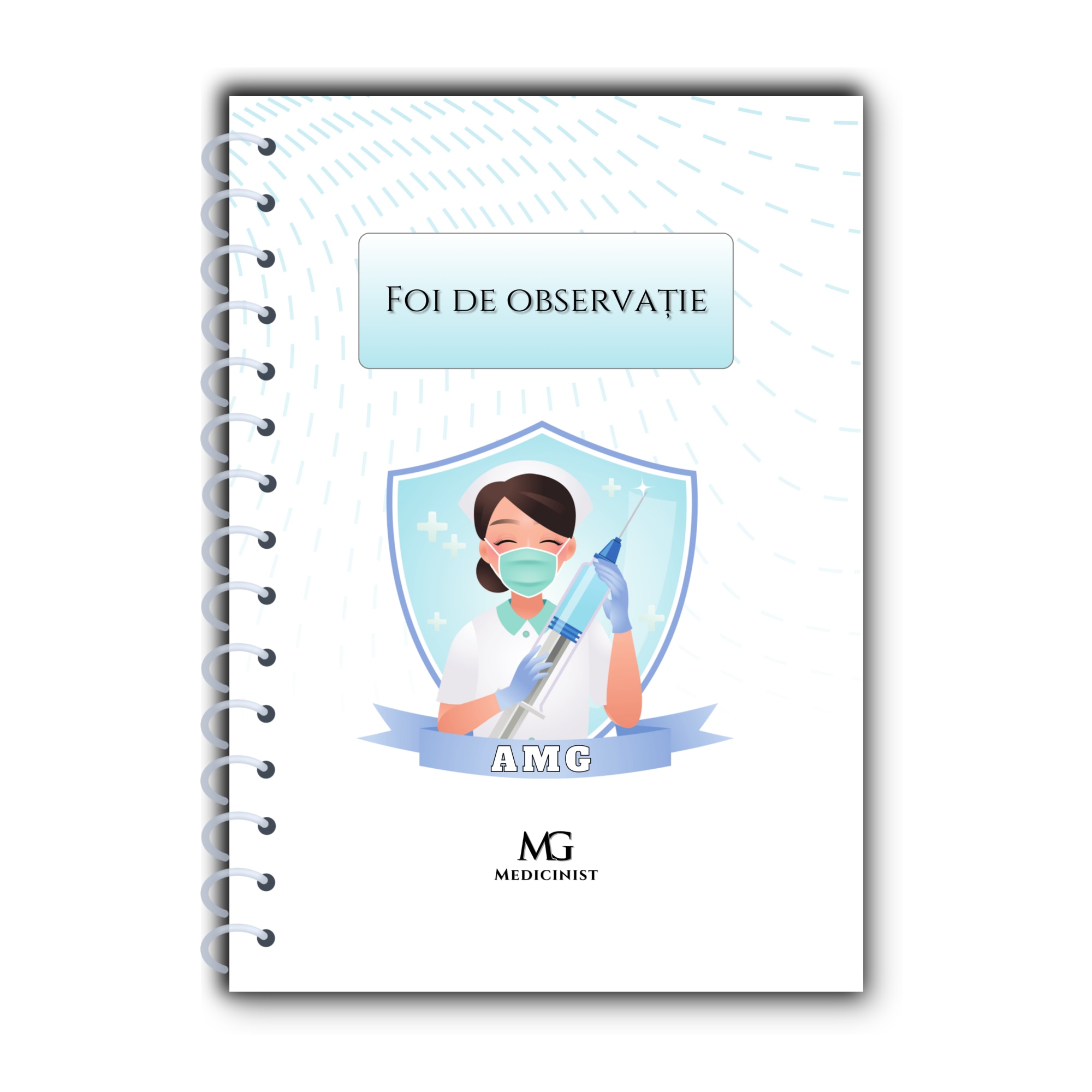 Caiet A5, MG Medicinist, Foi de Observatie Pacienti, Asistenta Medicala ...