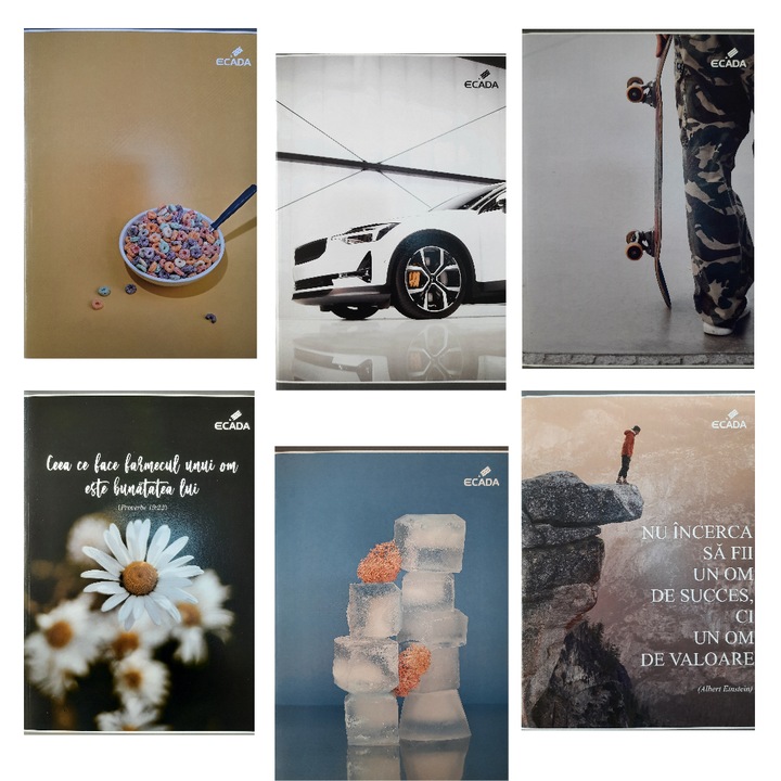 Set 6 caiete studentesti Matematica, A4 100 file, FLR ECADA - eMAG.ro