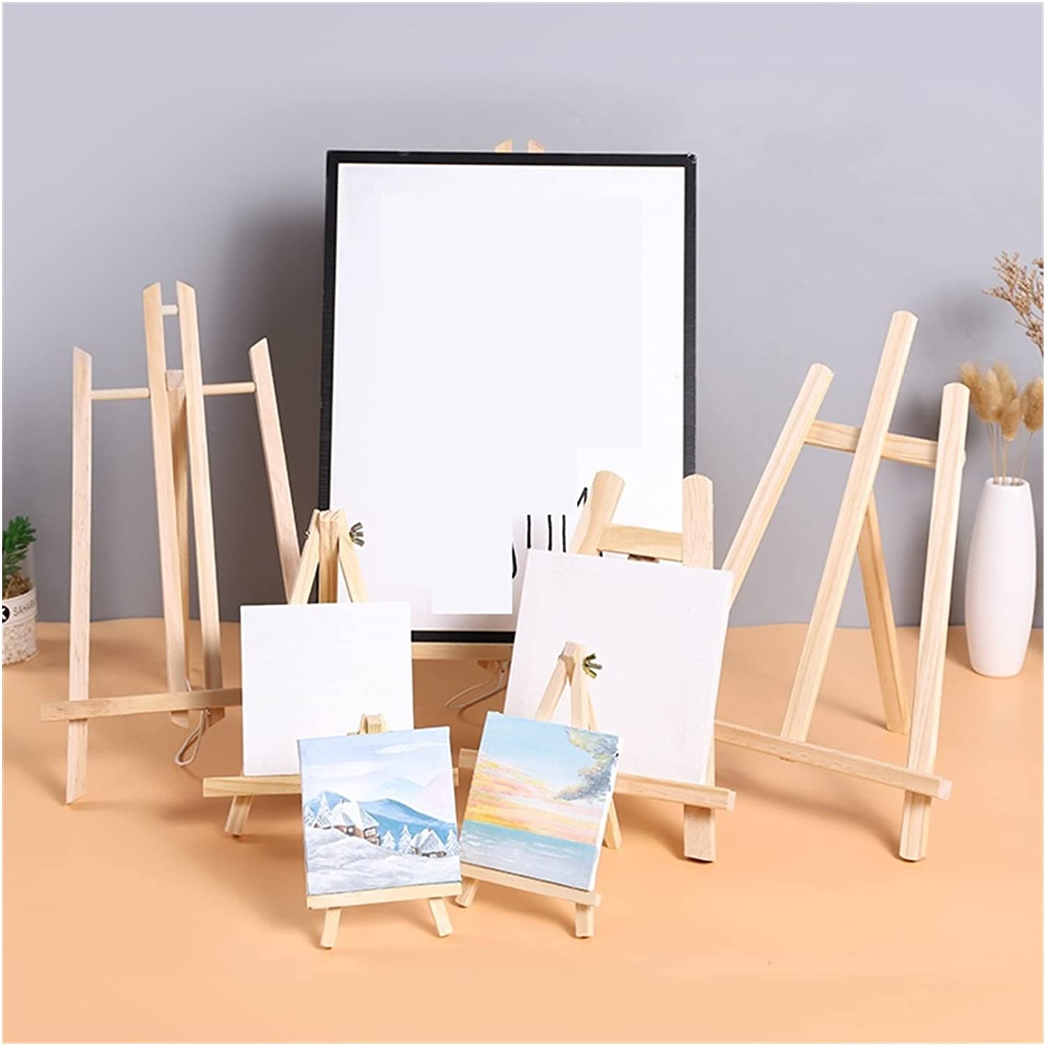 Sevalet de pictura, Artmaker, Lemn, 40 cm, Natur - eMAG.ro