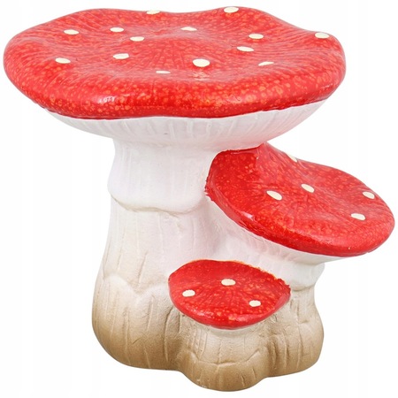 Figurine de gradina, opengarden, Ceramica, Rosu/Alb - eMAG.ro