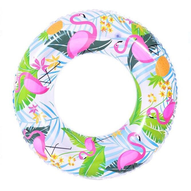 Colac din vinil rezistent, model flamingo, Syamag, 90 cm - eMAG.ro