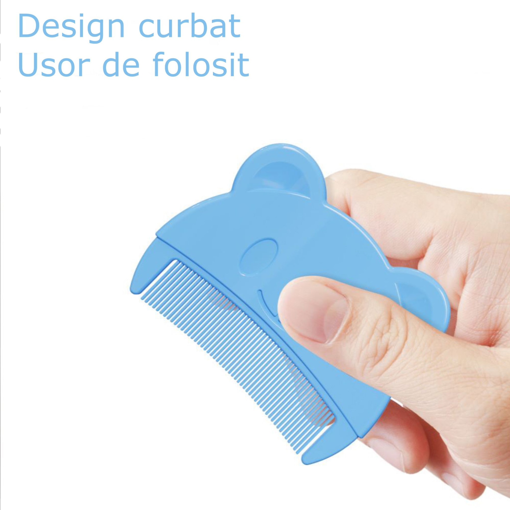 Pieptan bebelusi pentru indepartarea crustelor de lapte MYCAV®, Blue ...