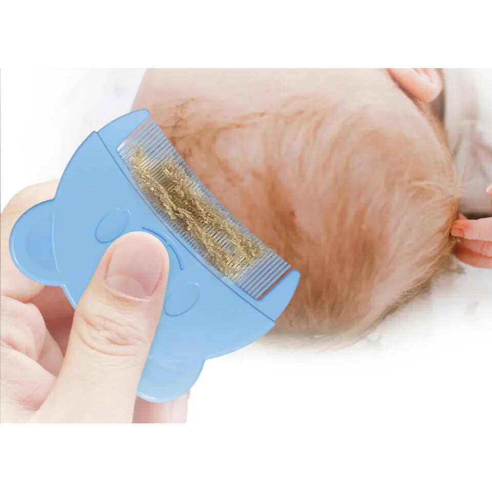 Pieptan bebelusi pentru indepartarea crustelor de lapte MYCAV®, Blue ...