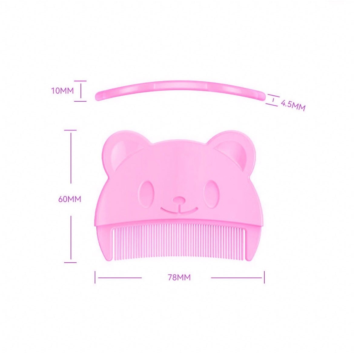 Pieptan bebelusi pentru indepartarea crustelor de lapte MYCAV®, Pink ...