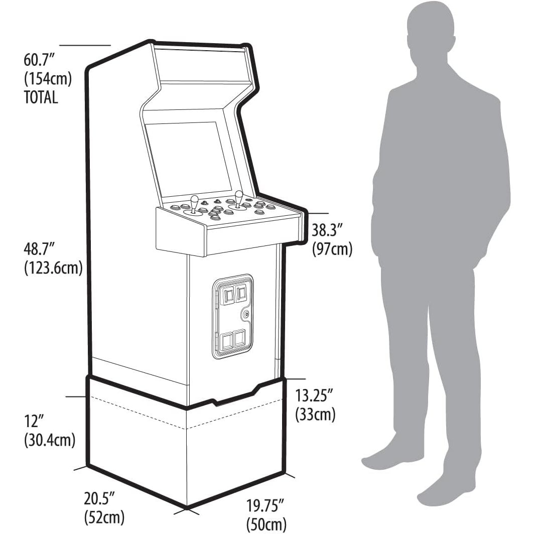 Consola verticala 14 jocuri ARCADE1UP, Mortal Kombat™ 30Th Anniversary ...